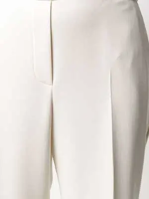 Theory Straight-leg Cropped Trousers - Neutrals