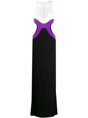 Emilio Pucci Colour Block Evening Gown - Black