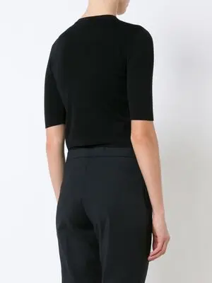 Akris Cropped Cardigan - Black