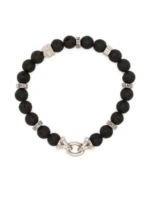 FERRAGAMO Stone Beaded Bracelet - Black