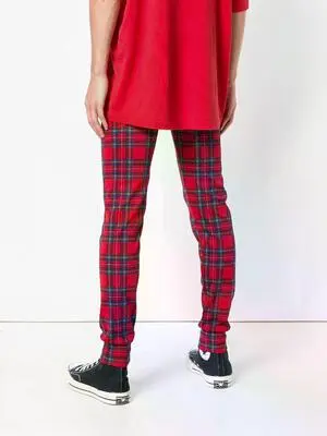 Comme Des Garçons Check Fitted Trousers