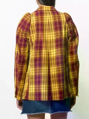 Comme Des Garçons Tartan Tied-up Blazer