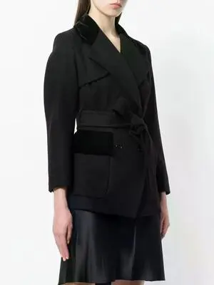 John Galliano Belted Double-breasted Coat