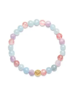 NIALAYA JEWELRY Faceted Stone Bracelet - Blue