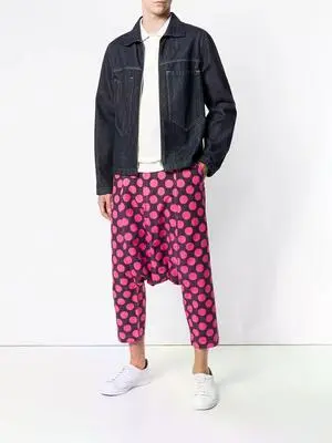 Comme Des Garçons Drop-crotch Polka Dot Trousers