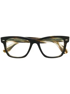 Oliver Spencer Square Frame Glasses - Black