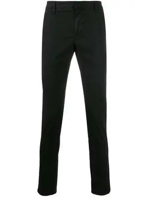 DONDUP Mid-rise Tapered-leg Chinos - Black