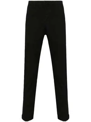 DONDUP Mid-rise Tapered-leg Chinos - Black