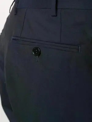 Canali Slim Tailored Trousers - Blue