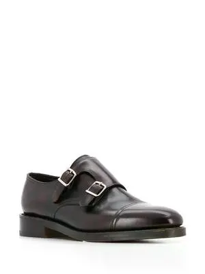John Lobb William Buckled Monk Shoes - Brown