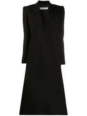 Philosophy Di Lorenzo Serafini Peak Lapels Flared Dress