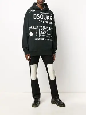Dsquared2 Printed Hooded Sweatshirt