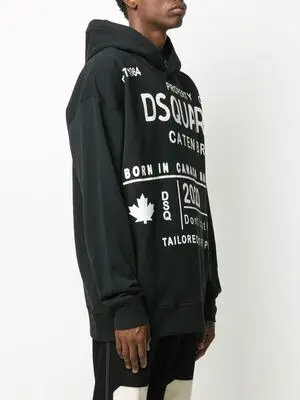 Dsquared2 Printed Hooded Sweatshirt