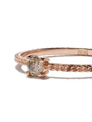 WOUTERS & HENDRIX 18kt Gold Diamond Ring - Pink