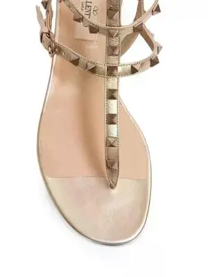 Valentino Garavani Rockstud Embellished Sandals - Neutrals