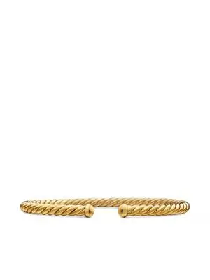 David Yurman 18kt Yellow Cablespira Bracelet - Gold