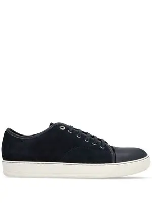 LANVIN Suede Lace-up Sneakers - Blue