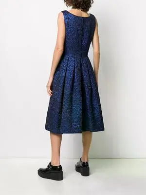 Comme Des Garçons Floral Midi Dress
