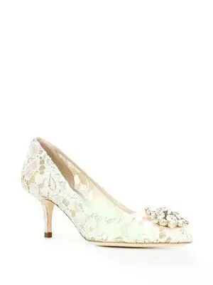 Dolce & Gabbana 60mm Lace Brooch Pumps
