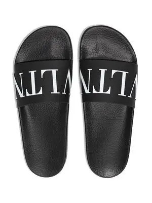 Valentino Garavani Vltn Slide Sandals - Black