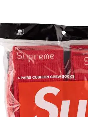 Supreme Logo Embroidered Socks