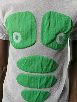 WALTER VAN BEIRENDONCK Metallic Glitter T-shirt