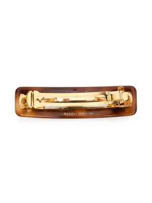 Gucci Crystal Logo Hair Clip