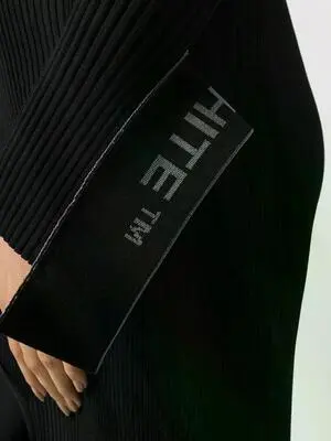 Off-White Asymmetric Knitted Midi Dress