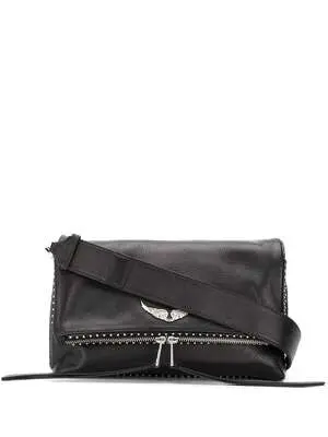 Zadig&Voltaire Rocky Foldover Crossbody Bag - Black