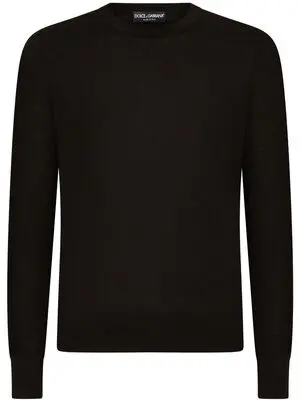 Dolce & Gabbana Round-neck Cashmere Sweater - Black