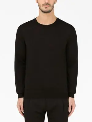 Dolce & Gabbana Round-neck Cashmere Sweater - Black