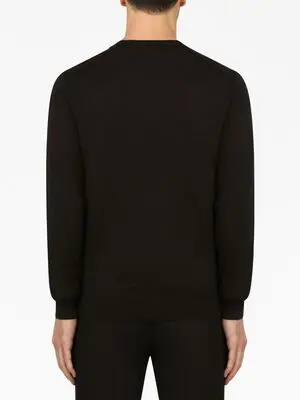 Dolce & Gabbana Round-neck Cashmere Sweater - Black