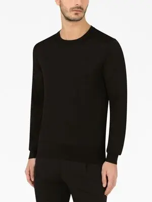Dolce & Gabbana Round-neck Cashmere Sweater - Black