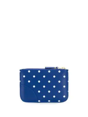 Comme Des Garçons Dotted Pattern Wallet - Blue
