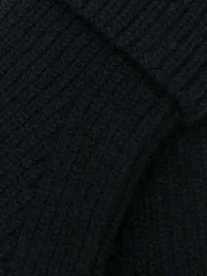 N.peal Ribbed Cashmere Gloves - Black
