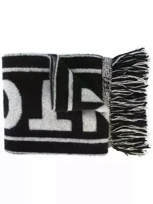 THE ELDER STATESMAN X Nba Spurs Logo Scarf - Black