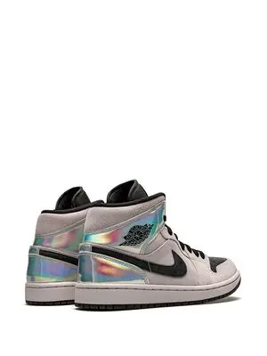 JORDAN Air 1 Mid Iridescent Sneakers - Pink