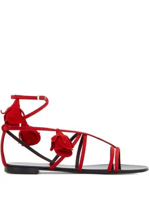 GIUSEPPE ZANOTTI Danse Du Feu Strappy Sandals - Red