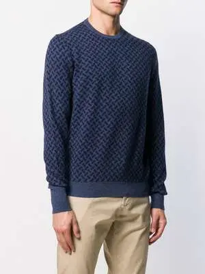DRUMOHR Crew-neck Cashmere Sweater - Blue