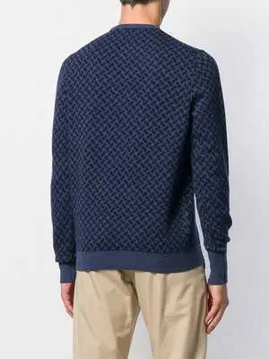 DRUMOHR Crew-neck Cashmere Sweater - Blue