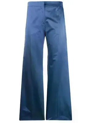 Valentino Garavani Wide Leg Tailored Trousers - Blue
