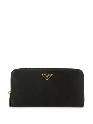 Prada Large Leather Wallet - Black