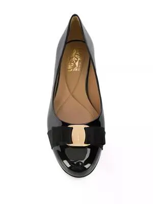 FERRAGAMO Varina Ballerina Shoes - Black