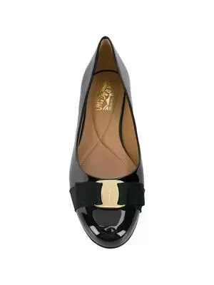 FERRAGAMO Varina Ballerina Shoes - Black
