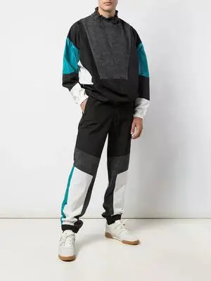 GOD'S MASTERFUL CHILDREN Geometric Panelled Track Pants - Black