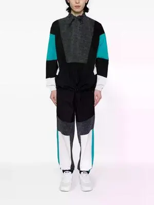 GOD'S MASTERFUL CHILDREN Geometric Panelled Track Pants - Black