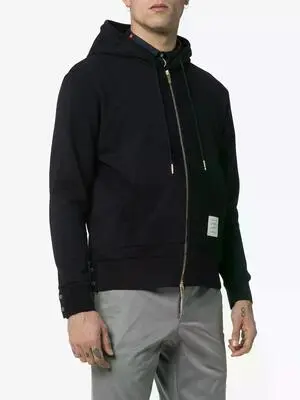 Thom Browne Stripe-detail Zip-up Hoodie