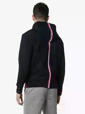 Thom Browne Stripe-detail Zip-up Hoodie