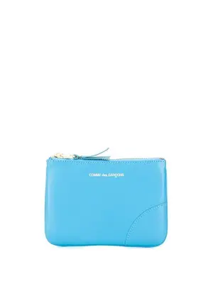 Comme Des Garçons Colour-block Leather Wallet - Blue