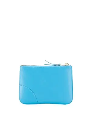 Comme Des Garçons Colour-block Leather Wallet - Blue